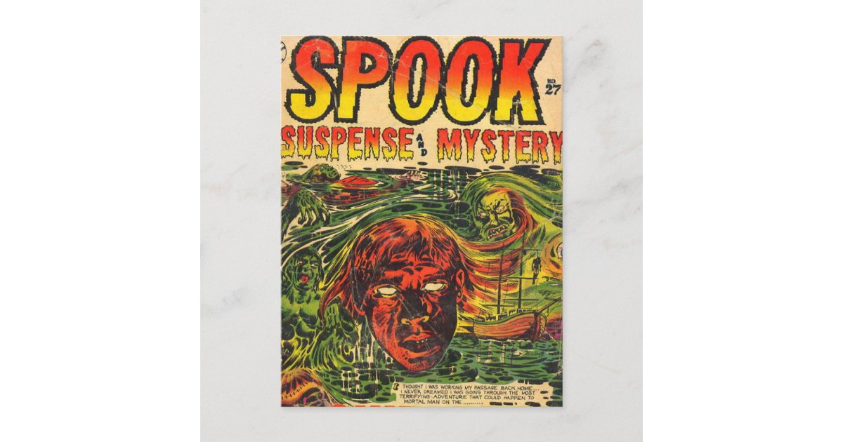 Spook Comic Book Postcard | Zazzle