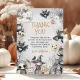 Spooktacular Halloween Cute Ghost Birthday Party Thank You Card | Zazzle