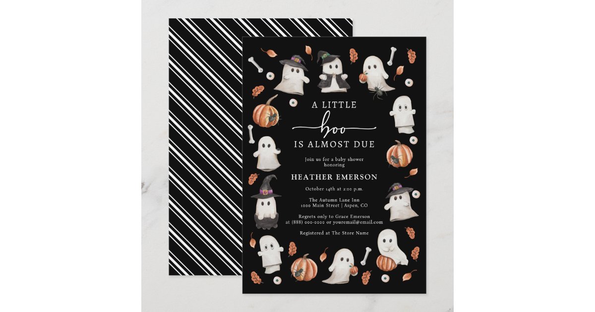 Spooky Baby Shower Invitation | Zazzle