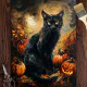Spooky Black Cat Halloween Decoupage Tissue Paper | Zazzle