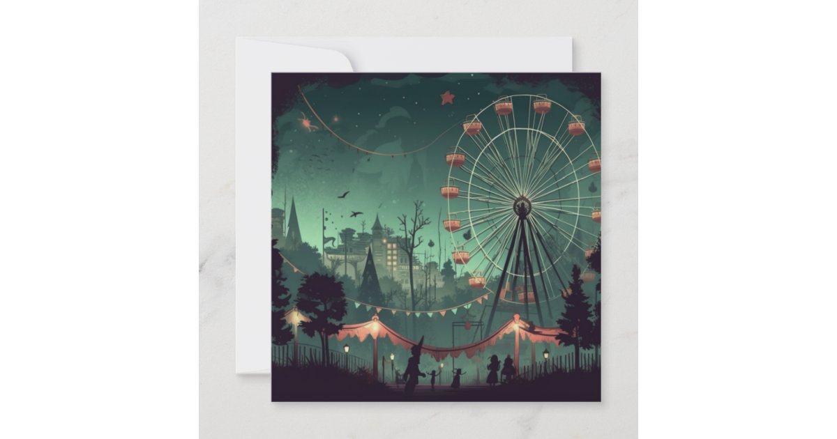 Spooky Carnival: Fright Fest Fairground Invitation | Zazzle
