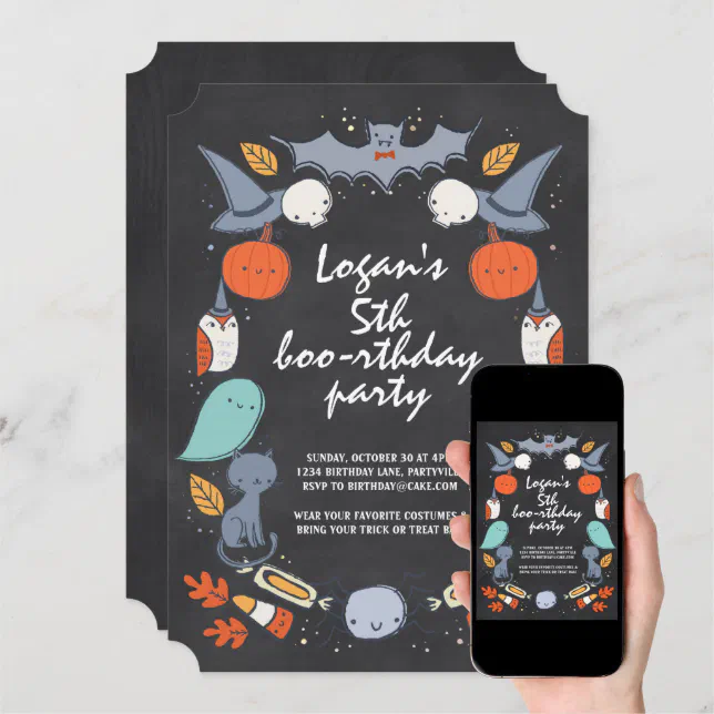 Spooky Costume Birthday Party Invitation | Zazzle