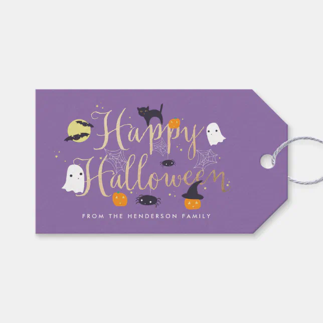 Spooky Critters Halloween Gift Tags | Zazzle