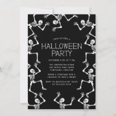 Spooky Dancing Skeletons Halloween Party Invitation | Zazzle