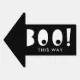 Spooky Eyes Halloween Black & White Arrow Sign | Zazzle
