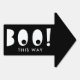 Spooky Eyes Halloween Black & White Arrow Sign | Zazzle