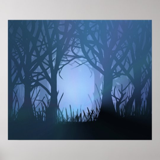 Spooky forest. poster | Zazzle.com