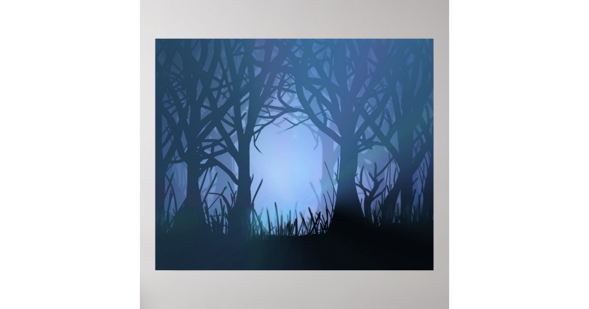 Spooky forest. poster | Zazzle