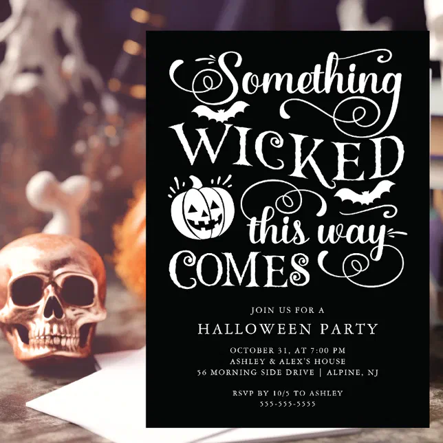 Spooky Fun Halloween Party Invitation | Zazzle