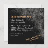 Spooky Ghost Haunted House Halloween Party Invitation | Zazzle