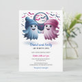 Spooky Ghosts Halloween Joint Twins First Birthday Invitation | Zazzle
