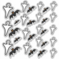 Spooky Ghosts & Scary Bats Halloween Stickers | Zazzle