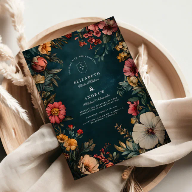 Spooky Glam Wedding Invitation | Zazzle