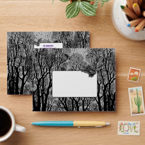 Spooky Halloween A2 Envelopes | Zazzle