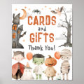 Spooky Halloween Birthday Cards and Gifts Sign | Zazzle