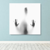 Spooky Halloween Body Shadow Canvas Print | Zazzle