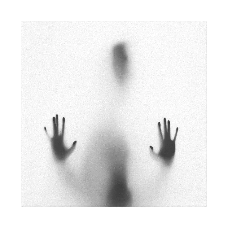 Spooky Halloween Body Shadow Canvas Print | Zazzle