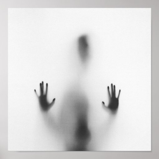 Spooky Halloween Body Shadow Poster | Zazzle