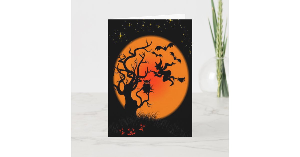 Spooky Halloween Card | Zazzle