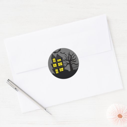 Spooky Halloween Envelope Seals Stickers | Zazzle