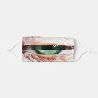 Spooky Halloween & Eyeball - green eye /scary mask | Zazzle