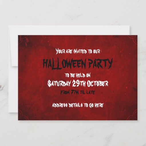Spooky Halloween Party Invitation | Zazzle