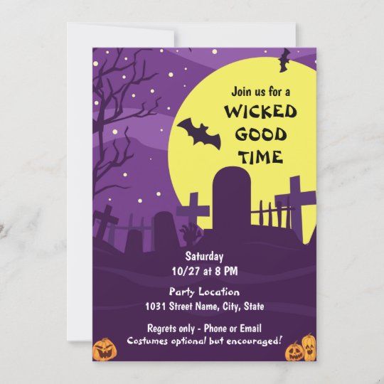 Spooky Halloween Party Invitation | Zazzle.com