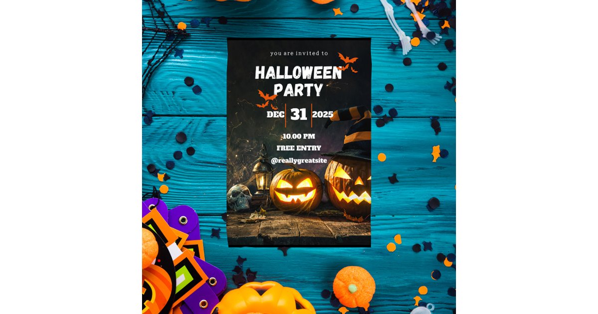 Spooky Halloween Party Invitation | Zazzle