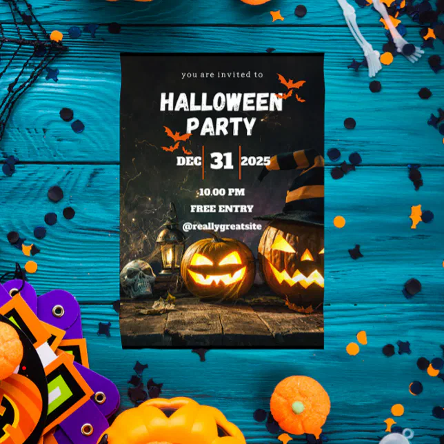 Spooky Halloween Party Invitation | Zazzle