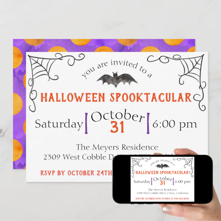 Spooky Halloween Party Invitation | Zazzle