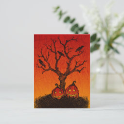 Spooky Halloween Postcard | Zazzle