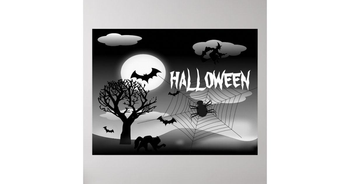 spookY halloween poster | Zazzle