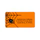 Spooky Halloween Spider Return Address Labels. Label | Zazzle