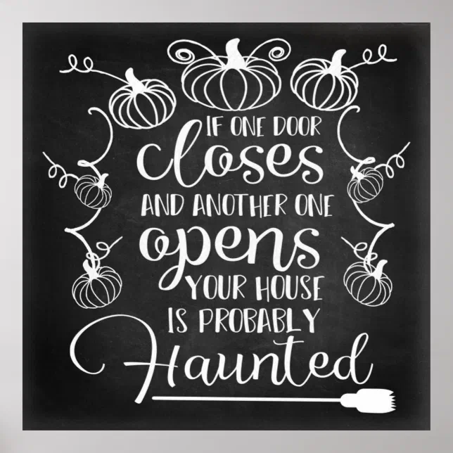 spooky Halloween word art Poster | Zazzle