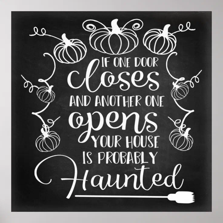 spooky Halloween word art Poster | Zazzle
