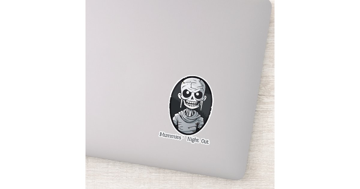 Spooky Mummy Sticker | Zazzle
