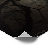 Spooky October Moon Poster | Zazzle