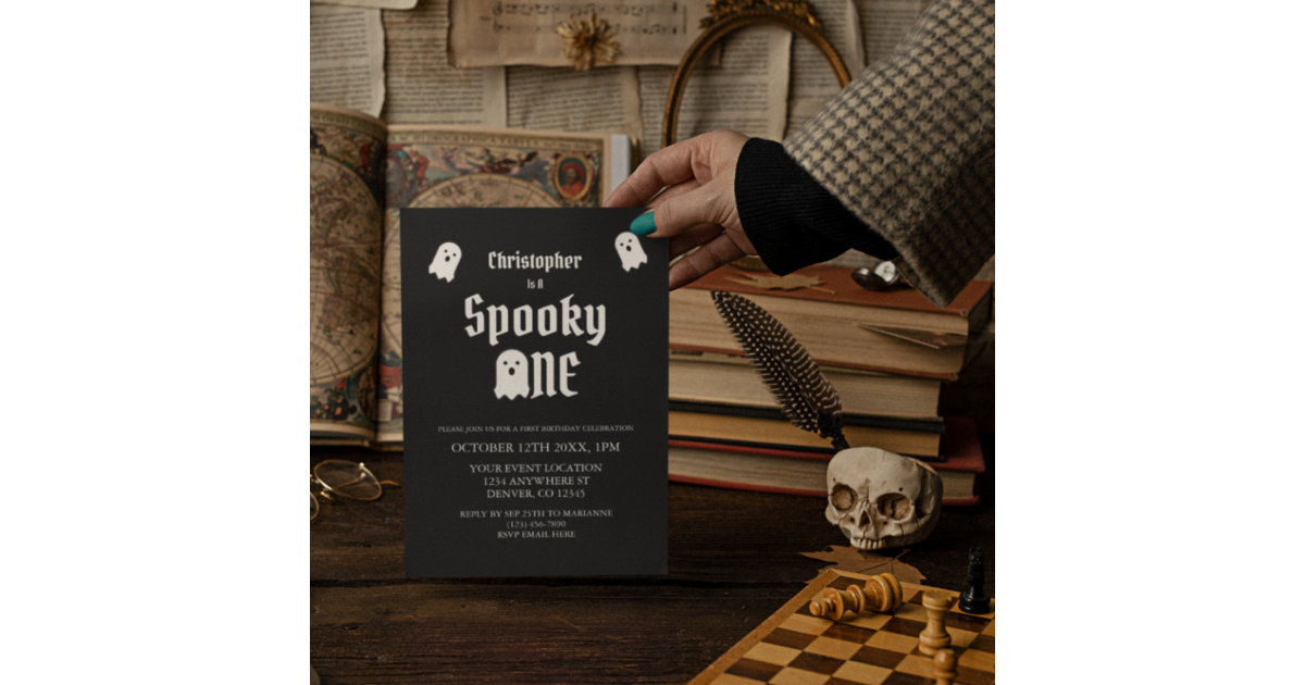 Spooky One 1st Birthday Invitation | Zazzle