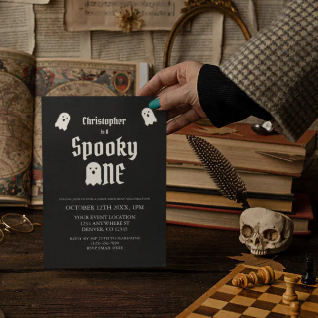 Spooky One 1st Birthday Invitation | Zazzle