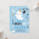 Spooky ONE Blue Ghost Halloween Birthday Invitation | Zazzle