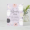 Spooky One Boho Halloween Ghost 1st Birthday Party Invitation | Zazzle