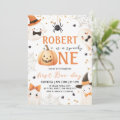 Spooky One Boy First Birthday Invite | Zazzle