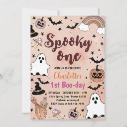 Spooky One Halloween 1st Birthday Party Invitation | Zazzle
