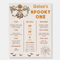 Spooky One Halloween Birthday Milestone Sign | Zazzle