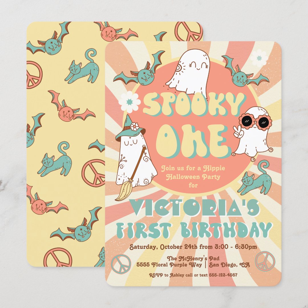 Spooky One Halloween Birthday Party Invitation | Zazzle