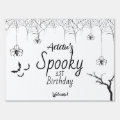 Spooky One | Halloween Birthday | Spooky Welcome Sign | Zazzle