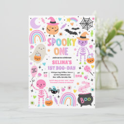 Spooky One Halloween Cuties 1st Birthday Party Invitation | Zazzle