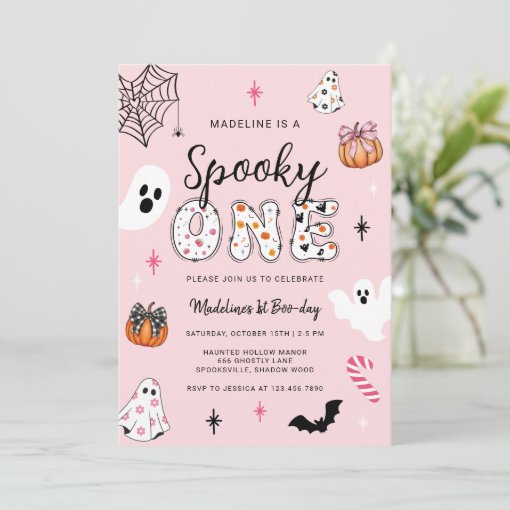 Spooky One Halloween First Birthday Invitation | Zazzle