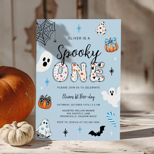 Spooky One Halloween First Birthday Invitation | Zazzle