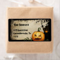 Spooky Pumpkin Halloween Address Labels | Zazzle